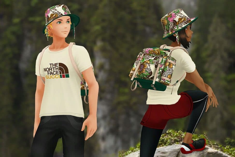 Viste a tu avatar de Pokemon GO de The North Face x Gucci - HIGHXTAR.