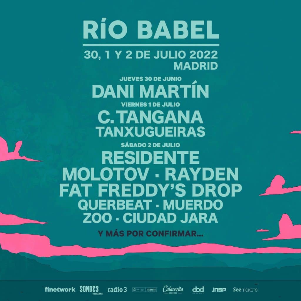 Río Babel 2022 anuncia a Molotov, Fat Freddy's Drop, Muerdo, ZOO y más