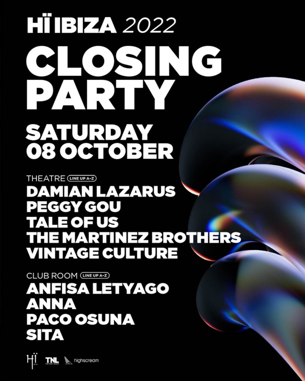 Te contamos todo sobre Ibiza Closing Parties 2022 - HIGHXTAR.