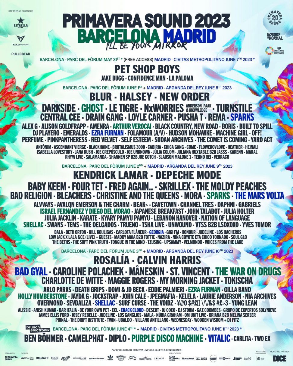Primavera Sound actualiza sus carteles de Barcelona y Madrid - HIGHXTAR.