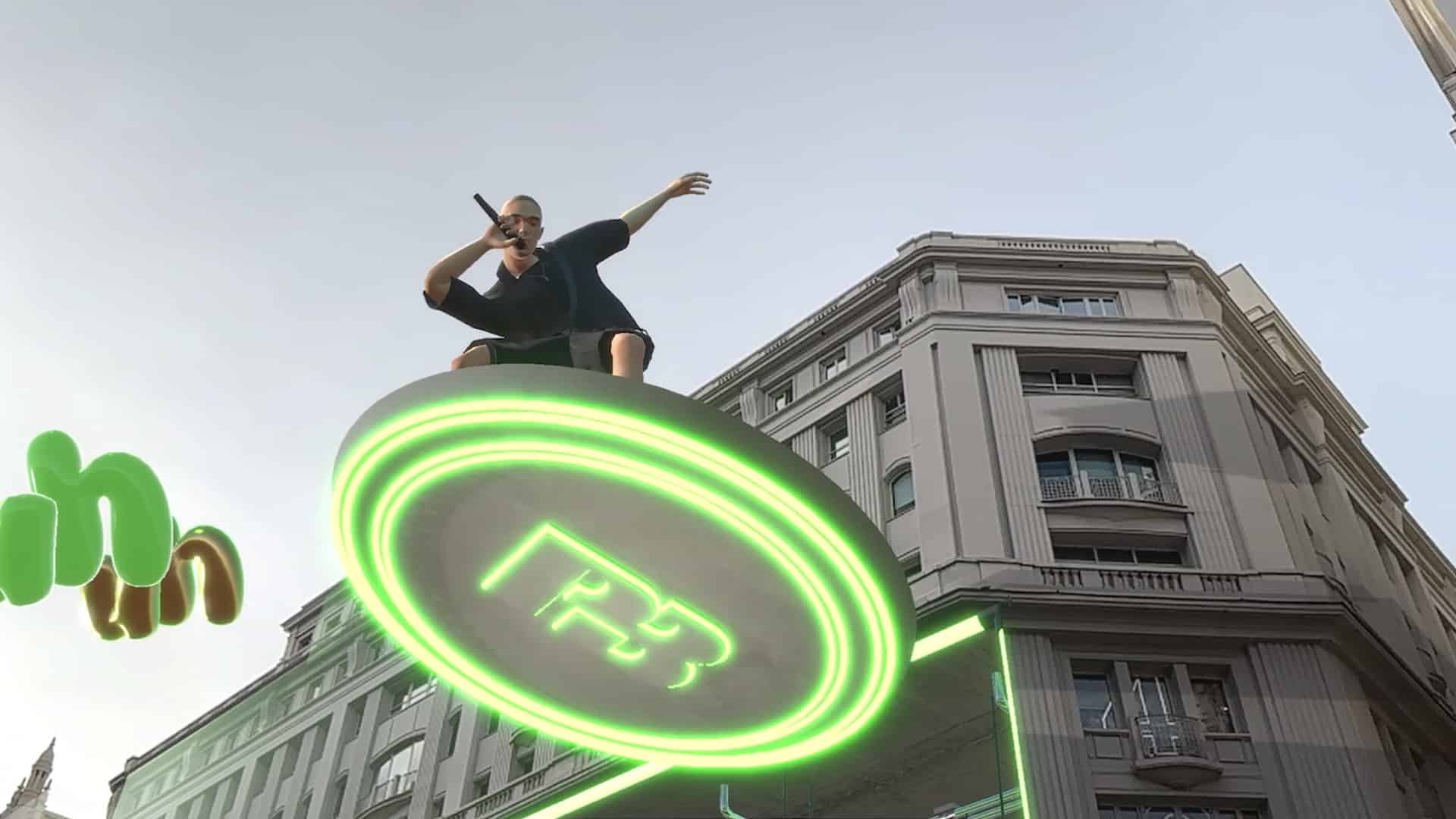 Así fue la actuación de Sen Senra en realidad aumentada presentada por ...