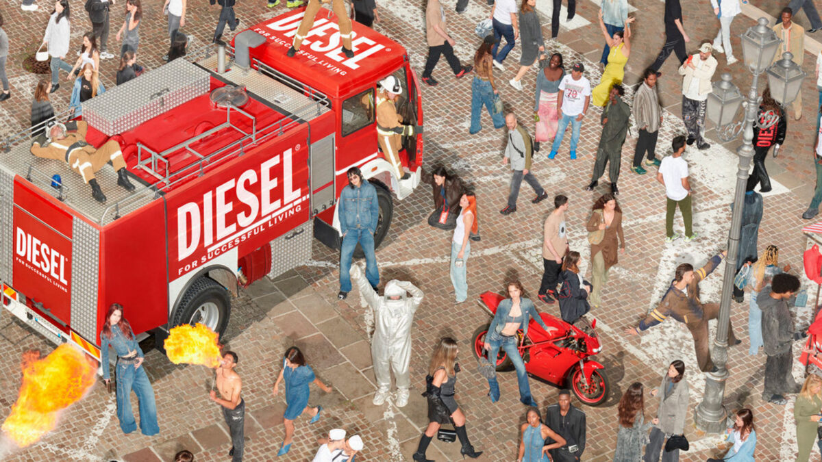 Diesel FW23 campaign is a game in the heart of Italy - HIGHXTAR.