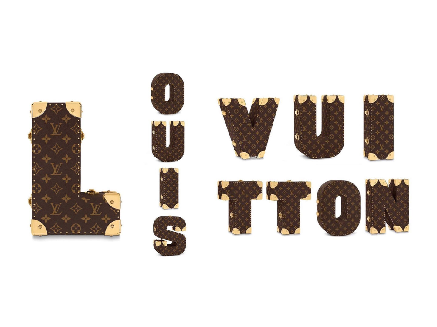 You can now form your name with Louis Vuitton trunks - HIGHXTAR.
