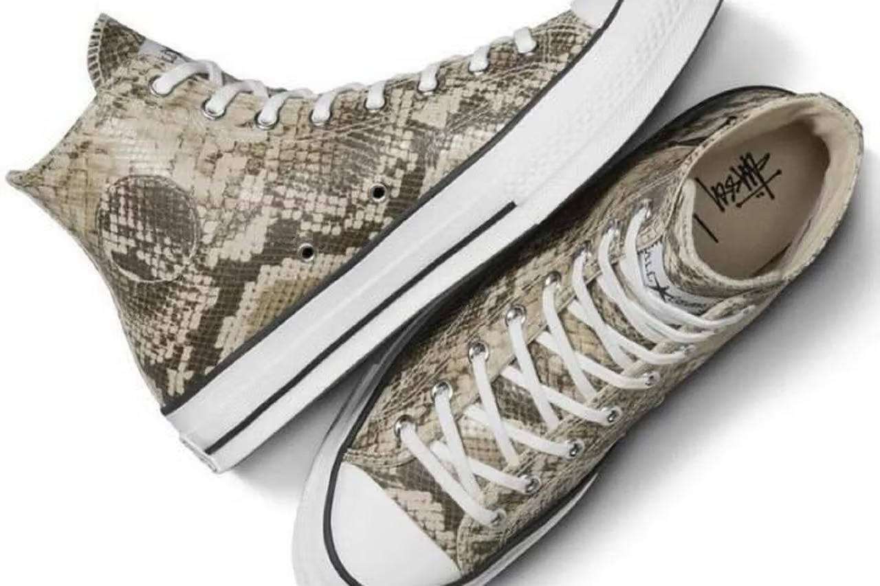 Animal print takes over on the new Converse x Stüssy Chuck 70s - HIGHXTAR.