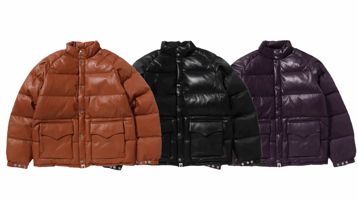 BAPE® celebra 25 años con el regreso de su Leather Classic Down Jacket ...